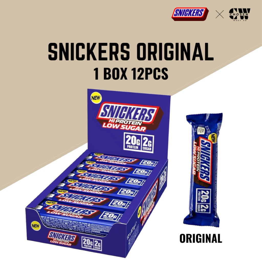 SNICKERS PROTEIN BAR SOLD PER BOX 12 BARS 20G PROTEIN | Shopee Philippines