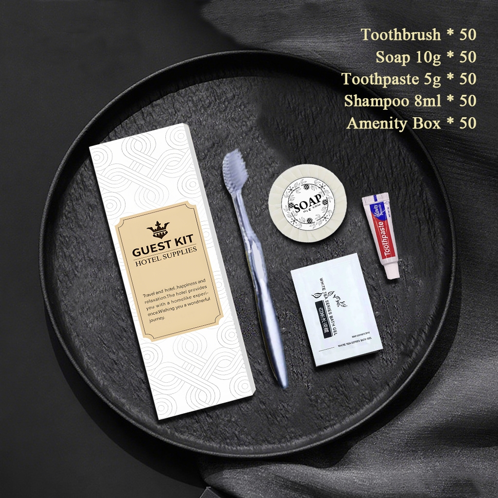 50/100 Sets Hotel Supplies Hotel Amenities Kit Guest Kit with Soap ...