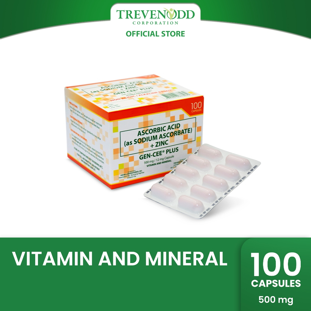 ( PROMO Buy 1 Take 1 ) TRVC GEN-CEE PLUS ZINC Capsule 100 pcs 512 mg ...