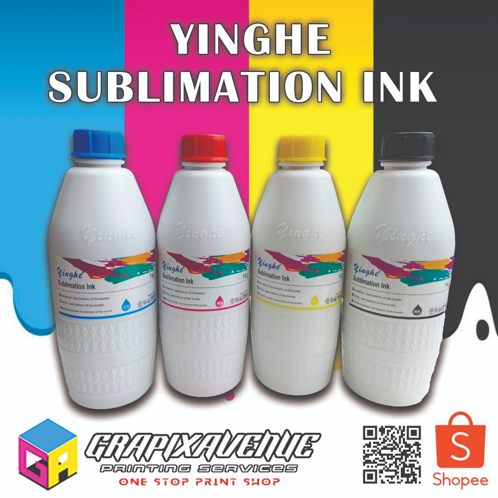 Yinghe Sublimation Ink for Large Format Printer 1 Liter | Shopee ...