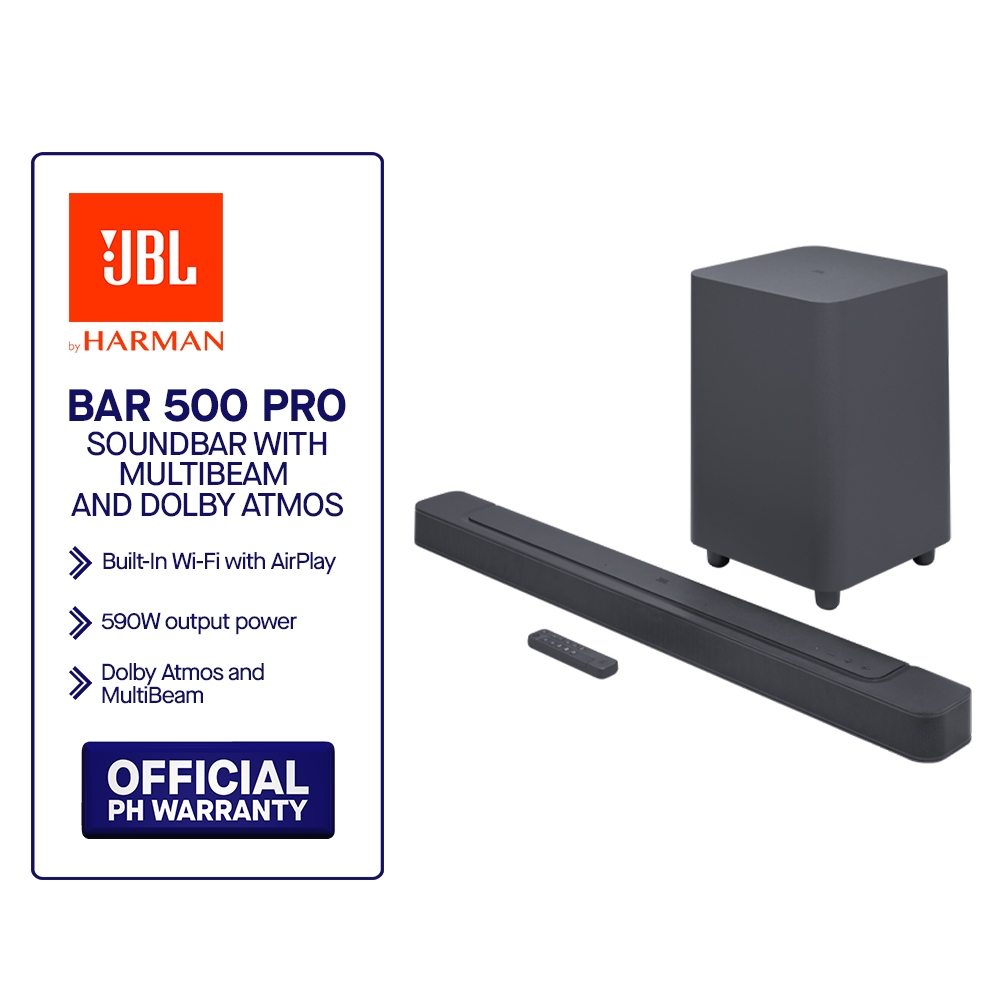 JBL Bar 500 Pro / Bar 500 MK2 with Immersive Cinematic Sound, Multi ...