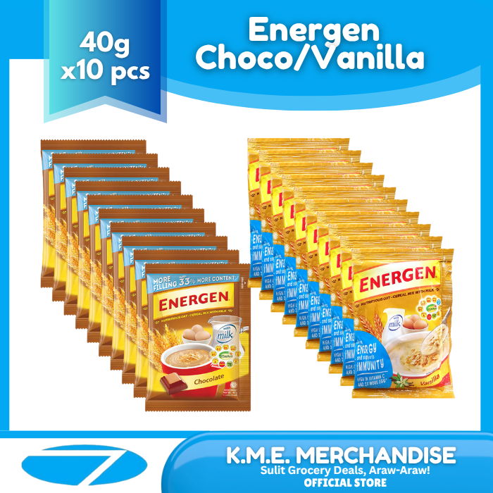 Energen Vanilla/Chocolate (40g x 10pcs) | Shopee Philippines