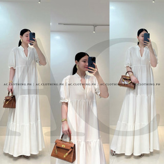 Criza Plain Women Collared Formal Maxi Dress | Shopee Philippines