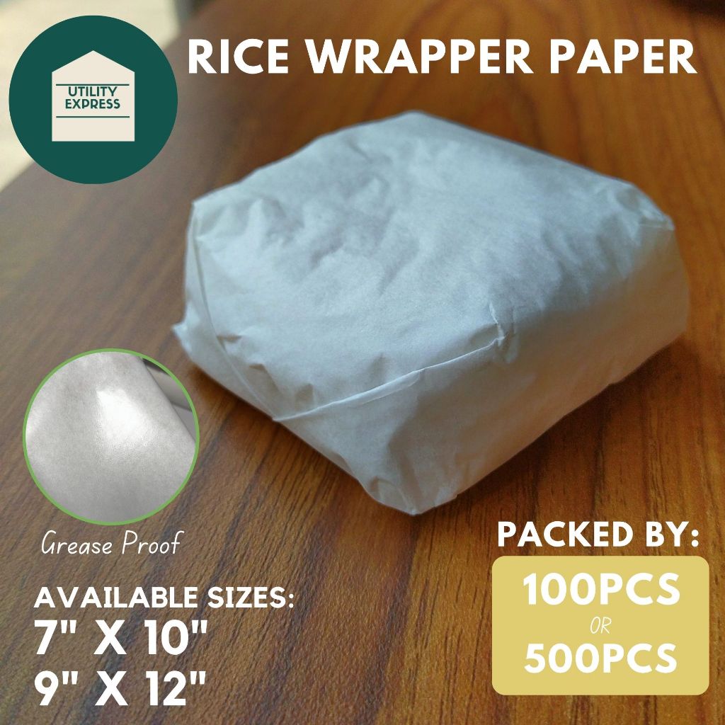 Retail - Rice Wrapper Paper Greaseproof Paper / Tray Liner [ 7x10 ...