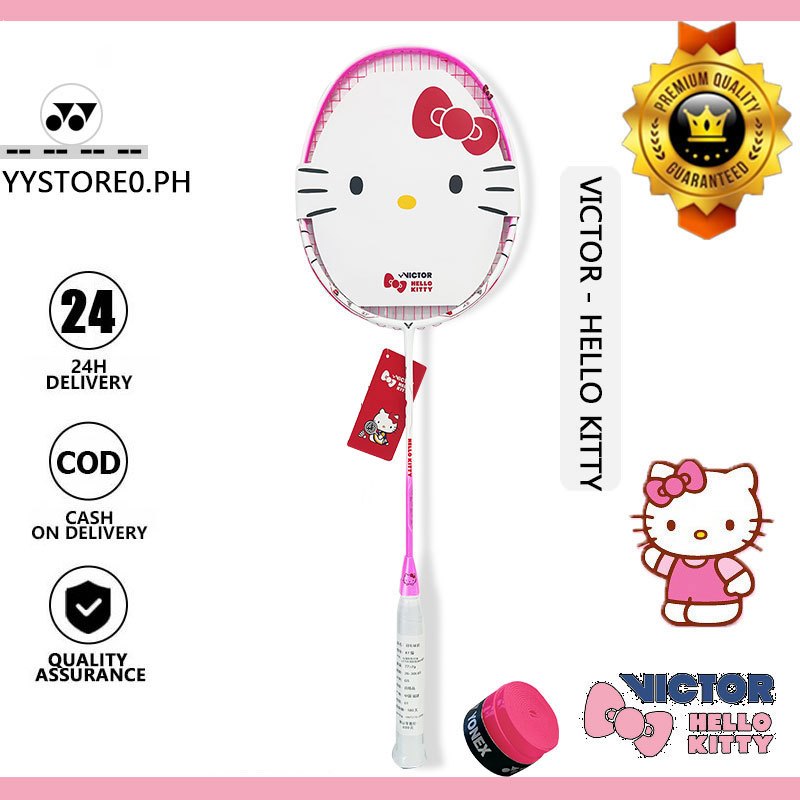 Victor X Hello Kitty badminton racket Single DriveX Carbon fiber ...