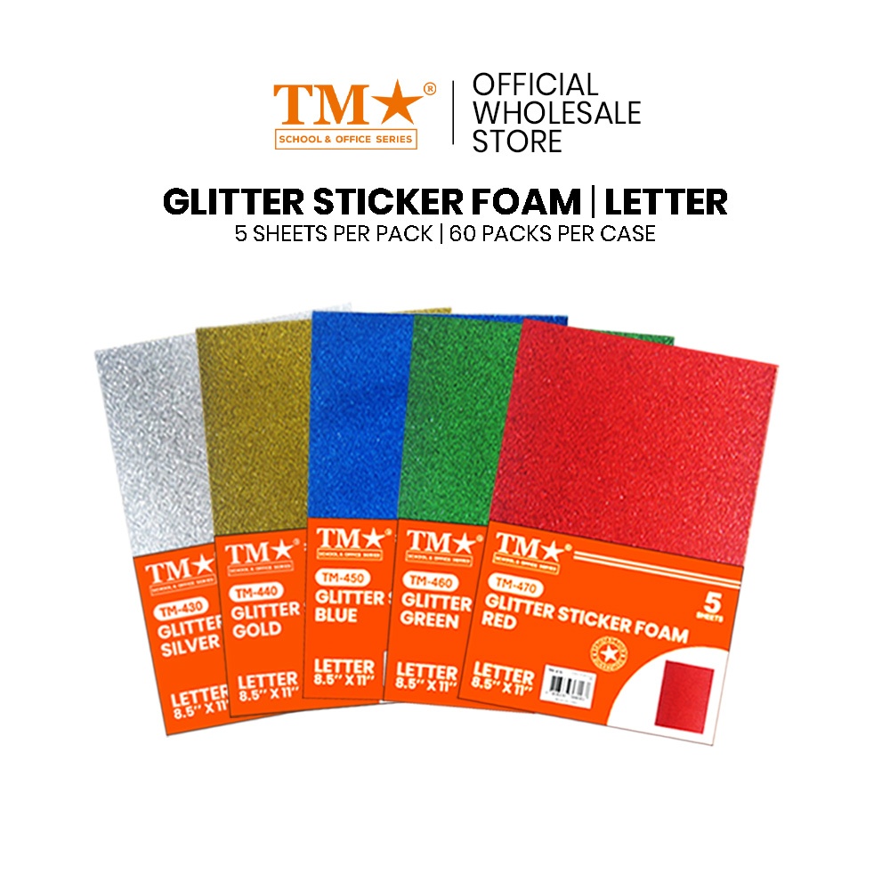 TM | 60 packs Glitter Sticker Foam Letter Size 5's | Shopee Philippines