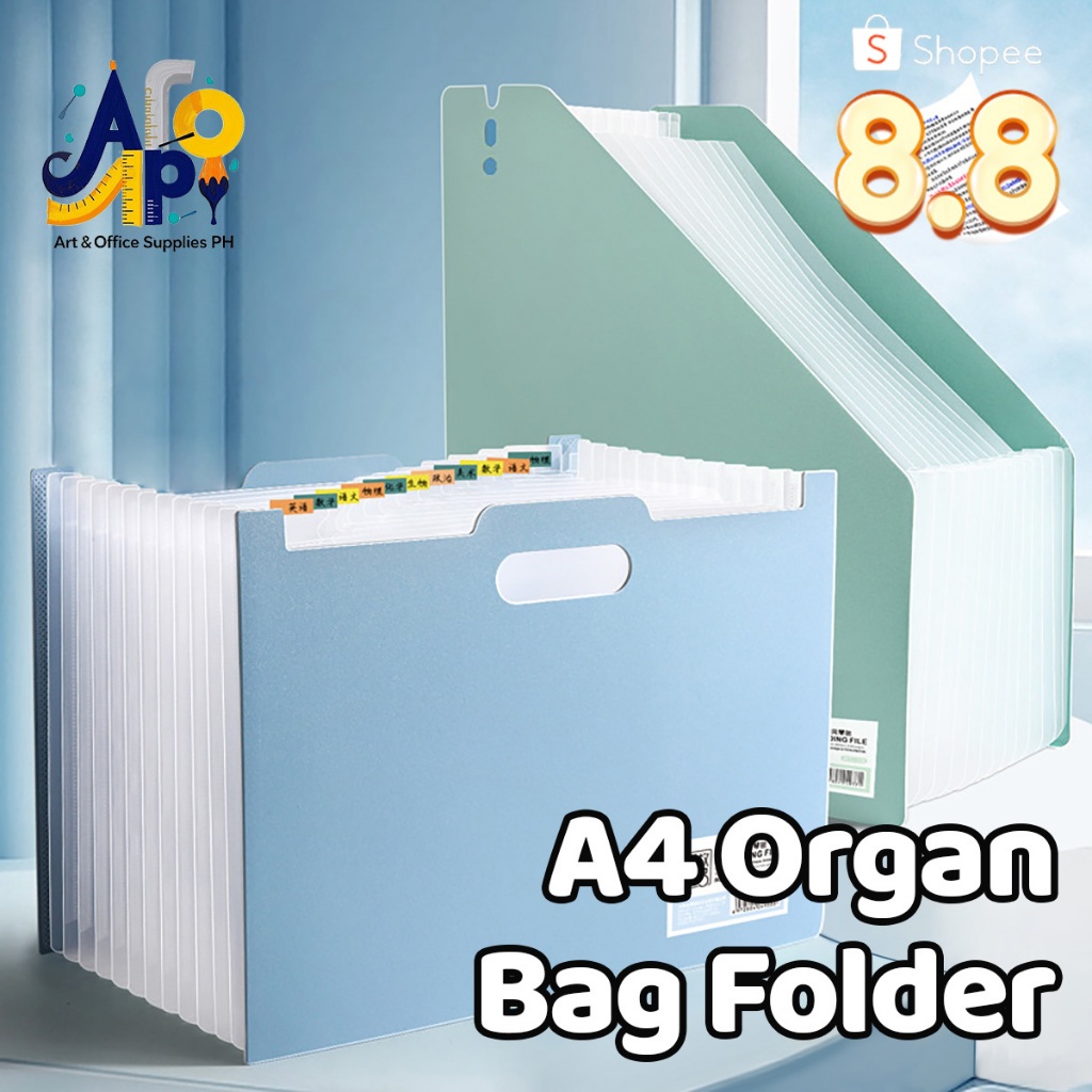 A4 Expanding File Folder Organizer 13Pocket Paper Storage Document ...