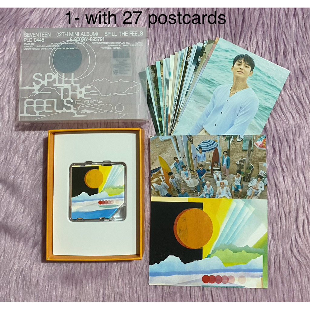 Seventeen Spill the feels/Face the sun Kit album UNSEALED | Shopee ...