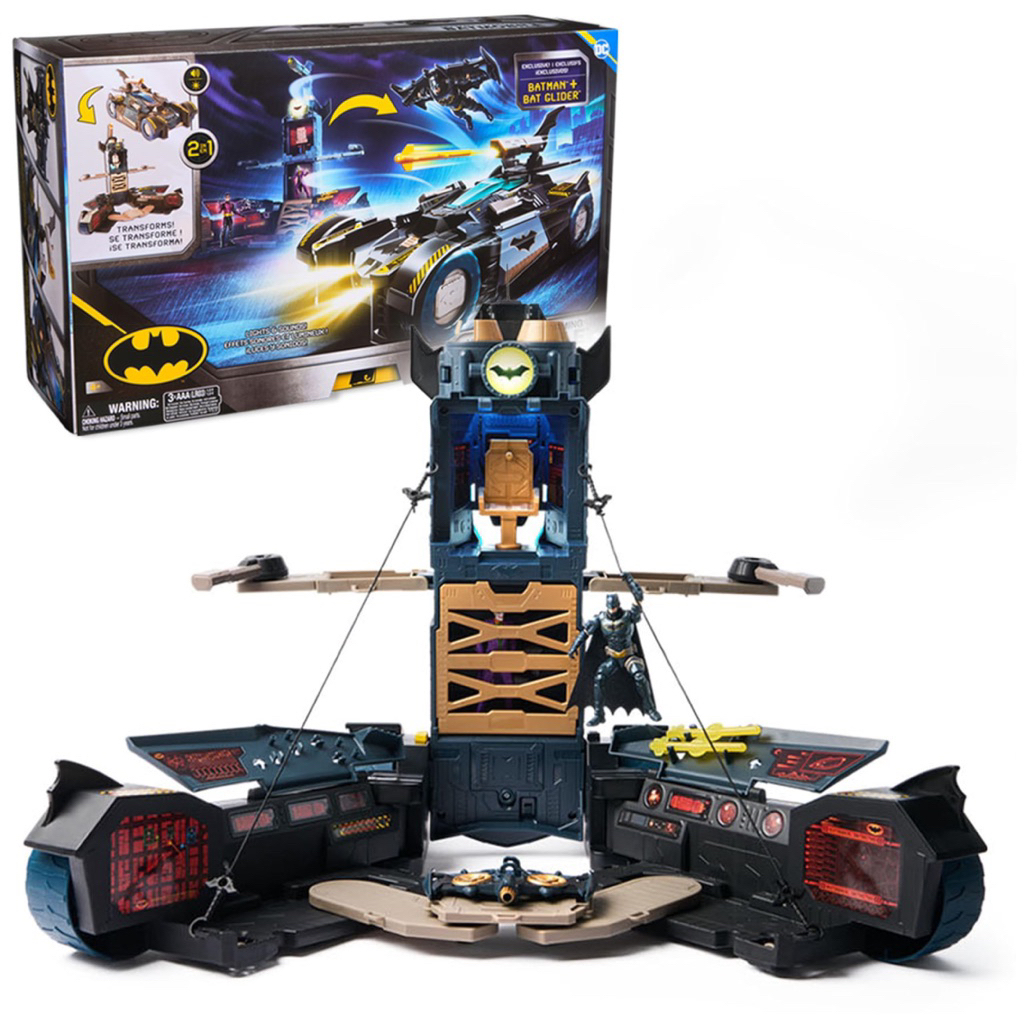 DC Comics Batman, Ultimate Transforming Batmobile Playset, 2-in-1 ...