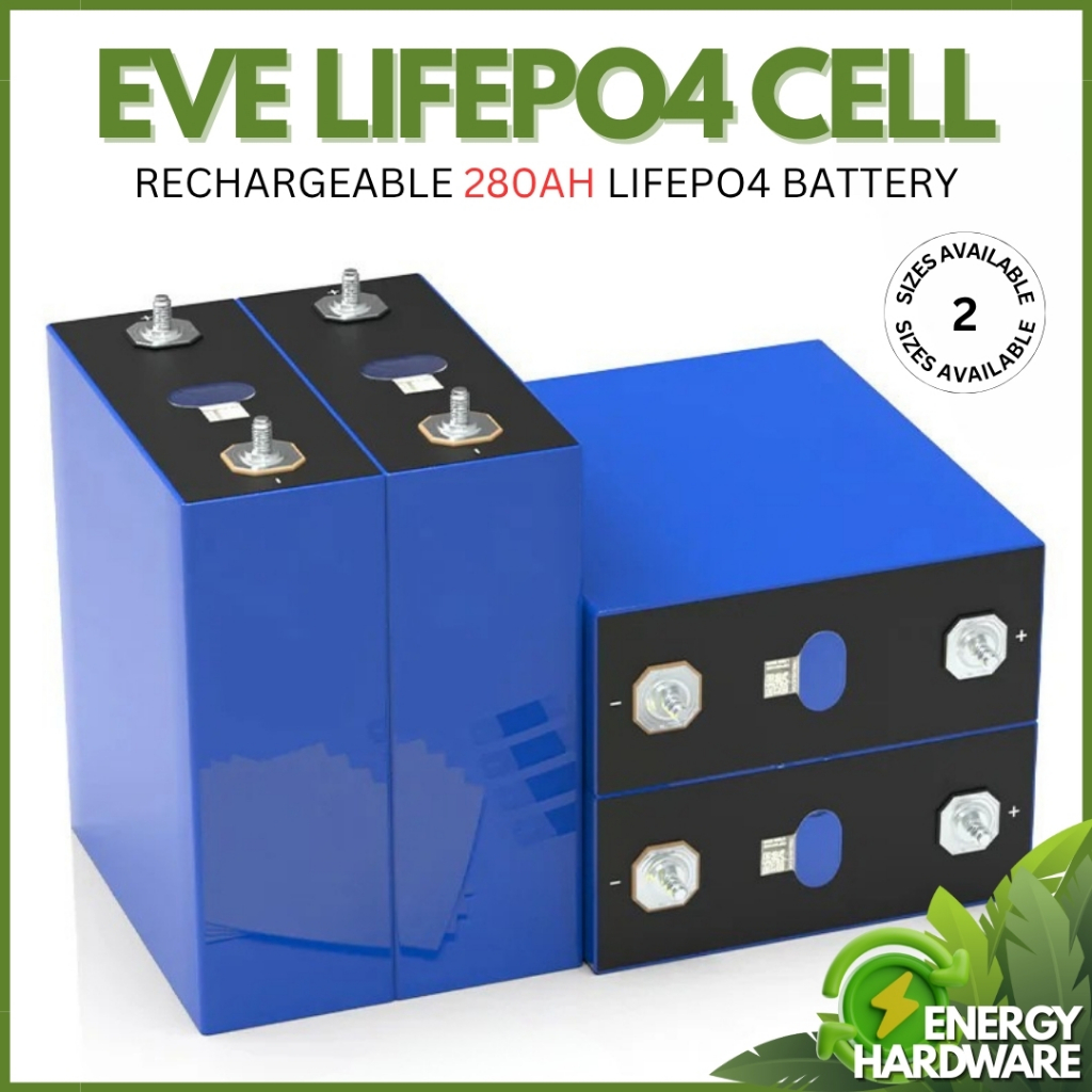 280AH EVE LiFePO4 Battery 3.2V Prismatic Lithium Iron Phosphate Rechargeable Cell Energy ...