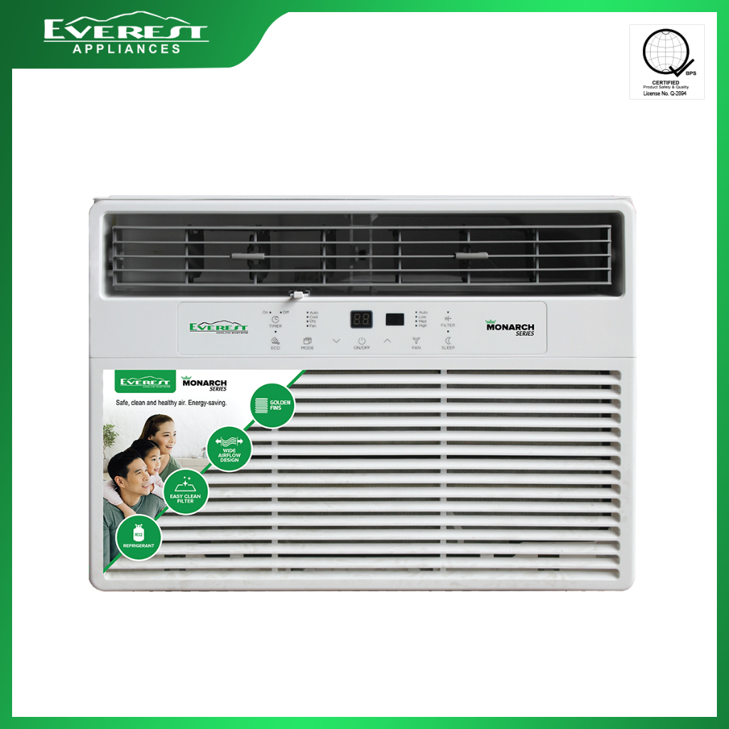EVEREST 1.5HP Non Inverter Window Type Aircon/ Fast Cooling/ Healthy ...