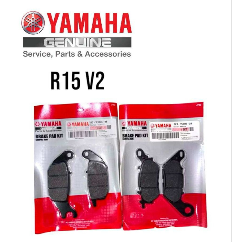 YAMAHA TFX 150/ R15 VERSION 2 V2| BRAKE PADS SET FRONT REAR | Shopee ...