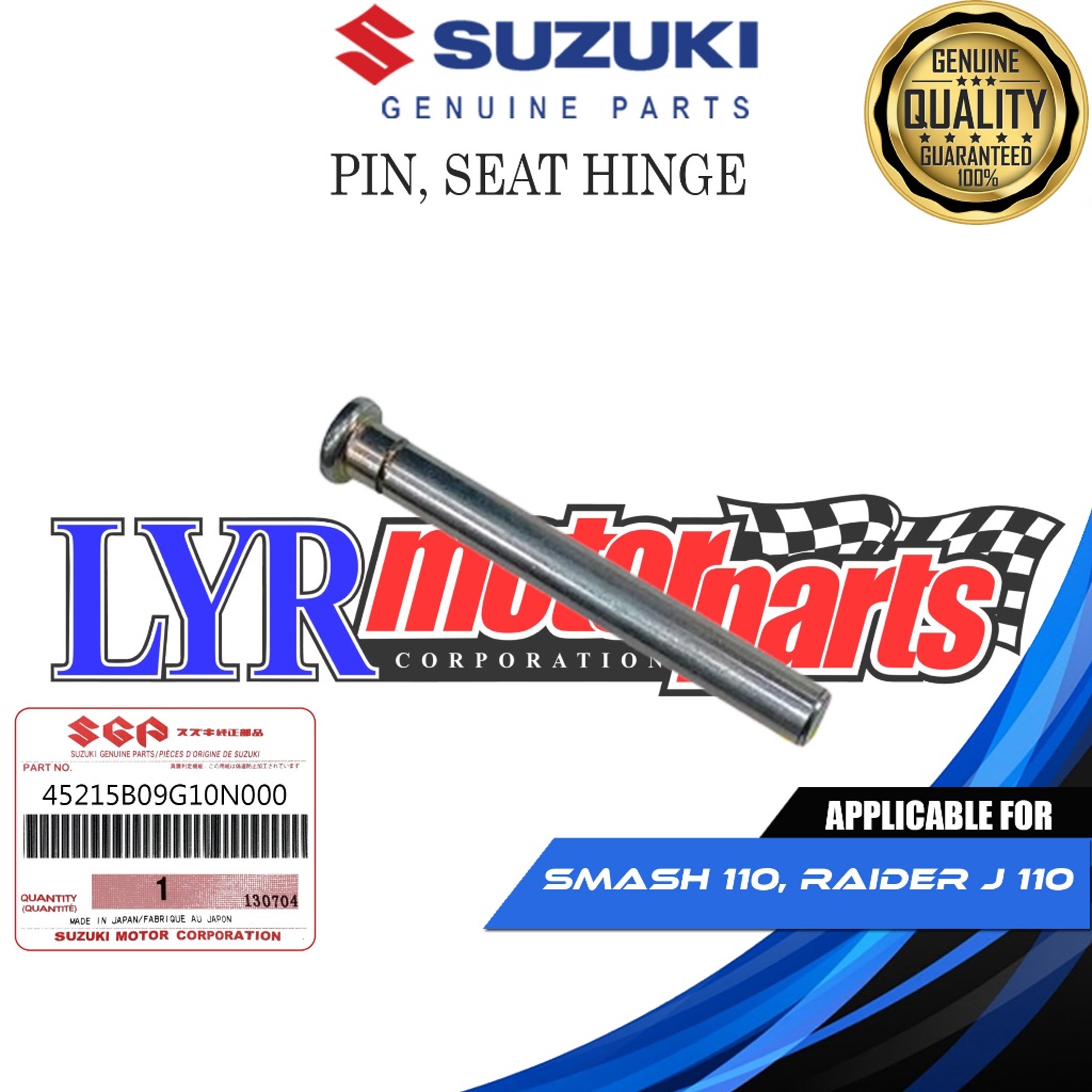 SUZUKI GENUINE PIN, SEAT HINGE FOR RAIDER J 110 | SMASH 110 ...