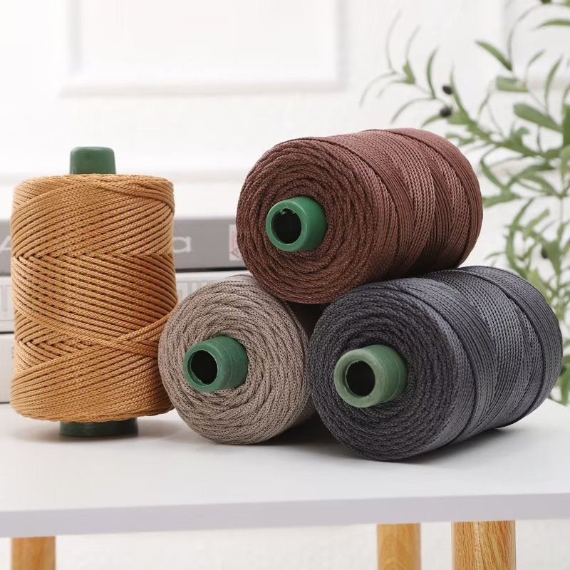 3mm Tiny Cord Yarn 220g Crochet Yarn Hollow Cotton 3mm Beginners ...