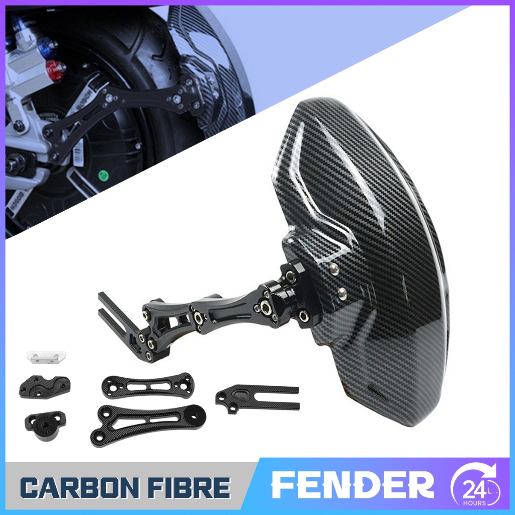 Universal Motorcycle Mudguard Rear Fender Extender Mudflap Mud Splash ...