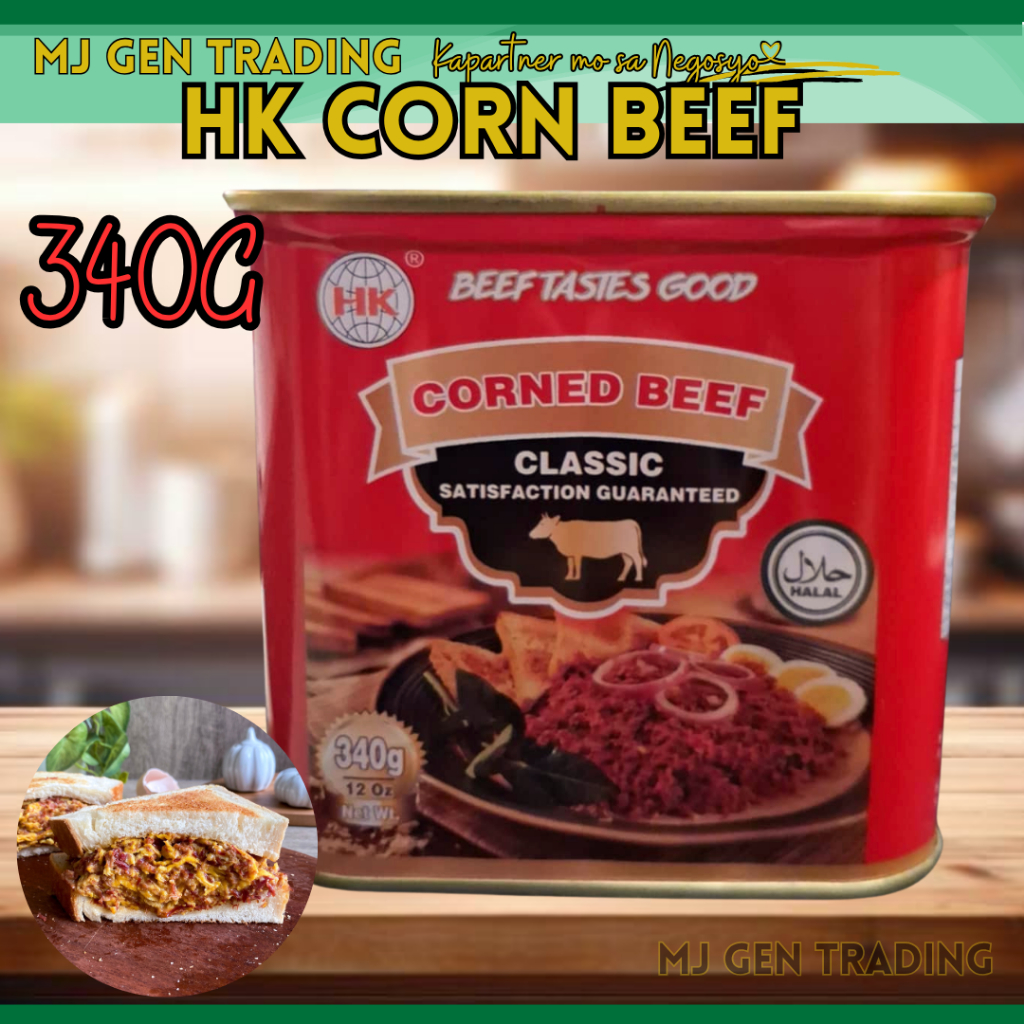 HK Premium Corned Beef – Savory, Tender, Ready-to-Eat Canned Beef 340g ...
