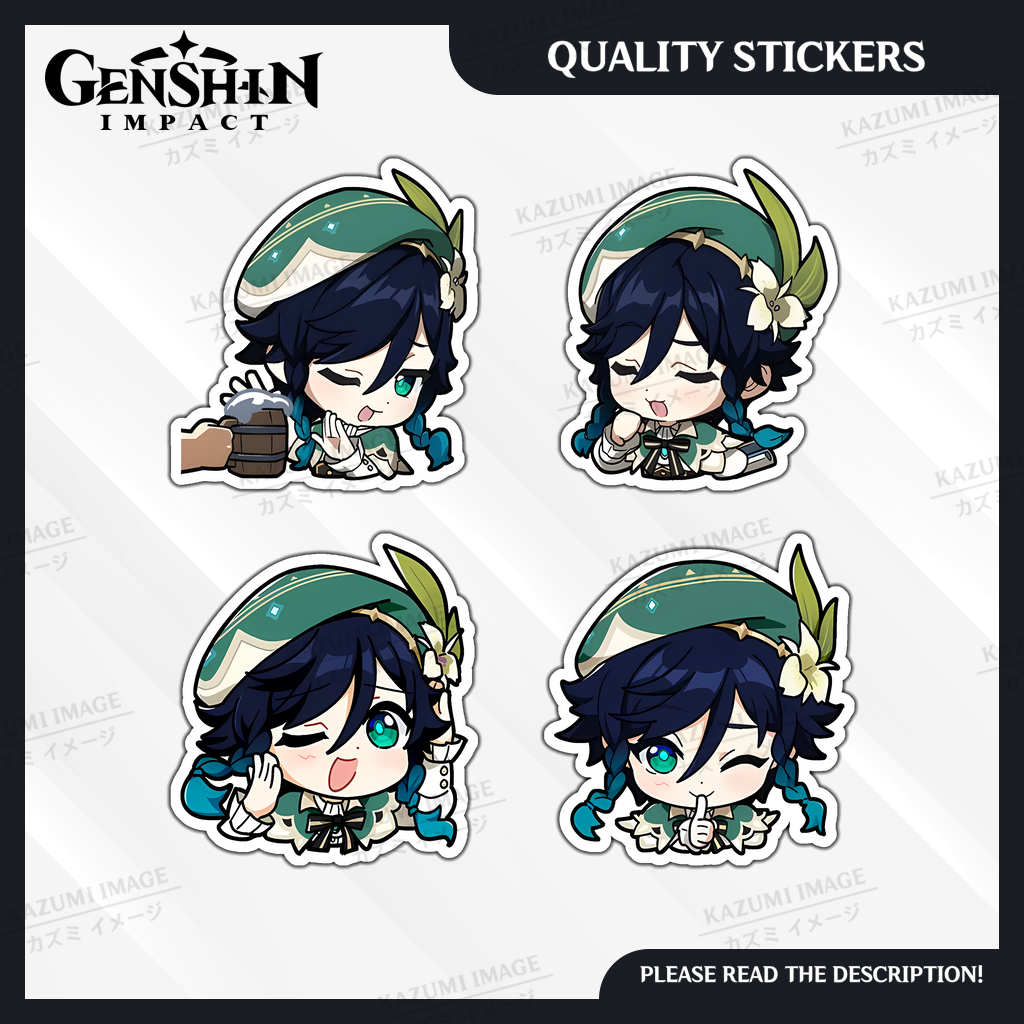 Venti - Genshin Impact Waterproof Emoji Stickers | Shopee Philippines
