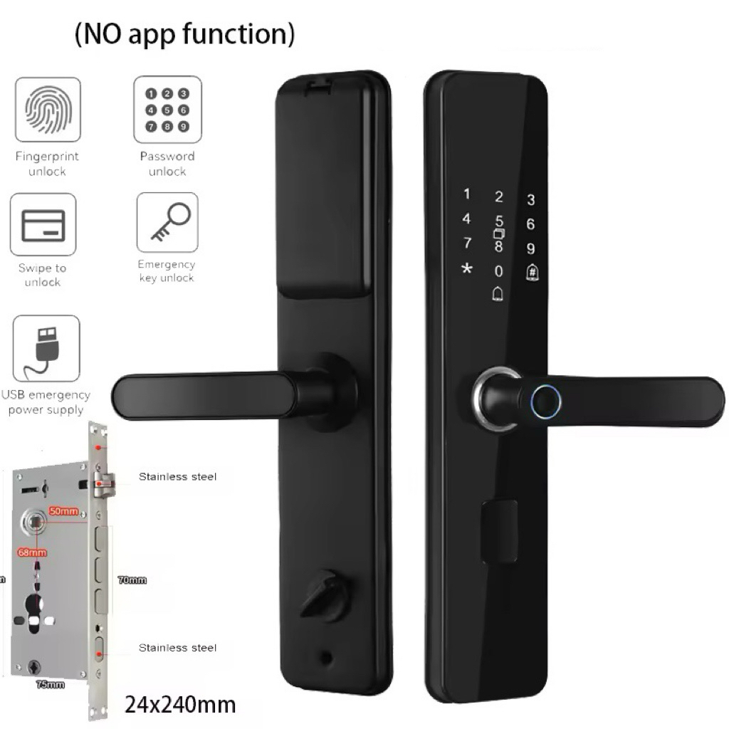 LOOCK B-11 Smart Door Lock Fingerprint Biometric - RFID Unlock | Shopee ...