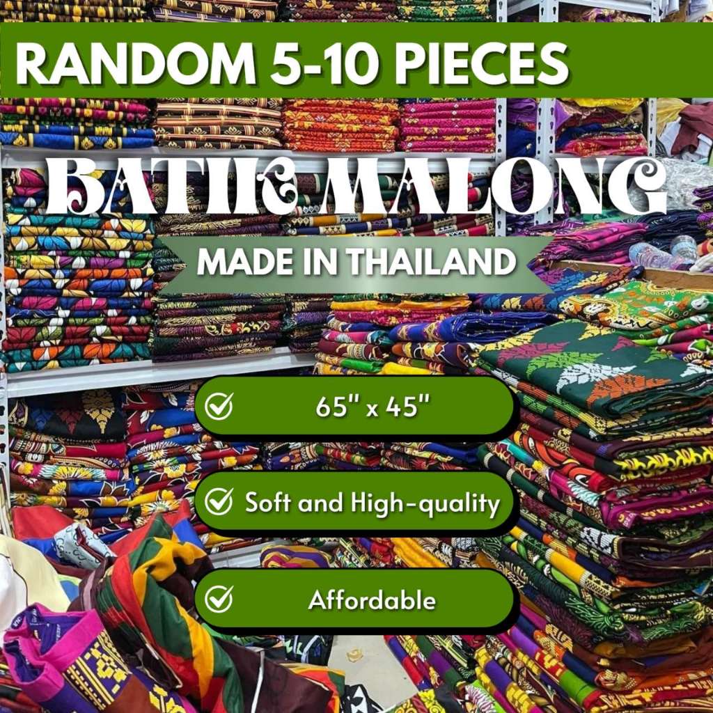 MALONG BATIK 5~10 pieces random single double high quality made in ...