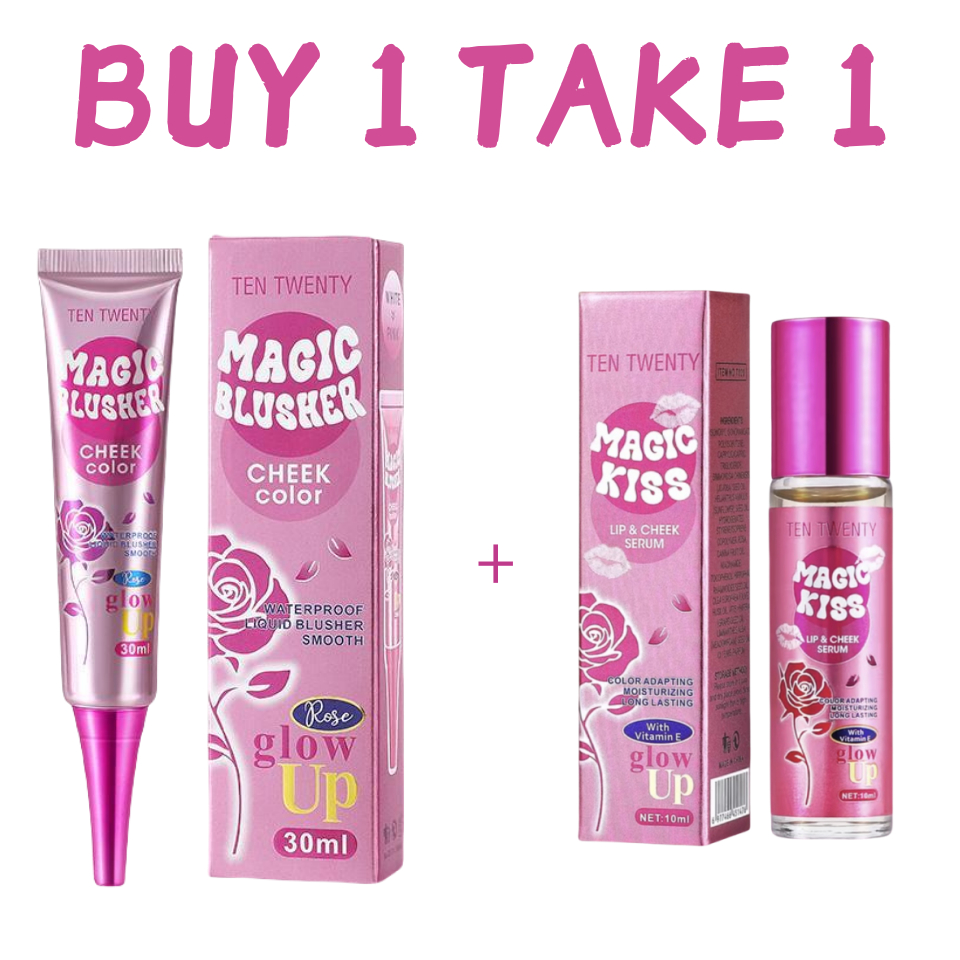 BUY 1 TAKE 1 Waterproof Magic Blusher and Magic Kiss Lip & Cheek Serum ...