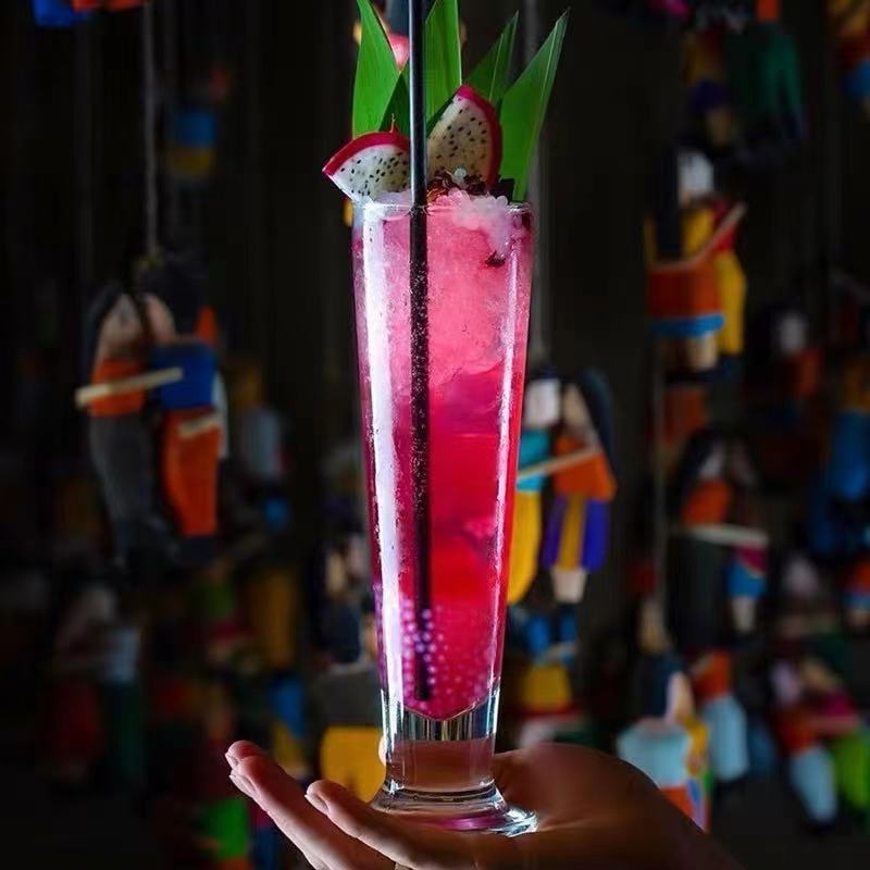 Creative cocktail cup, beverage, juice cup, milk pudding cup Cone ...