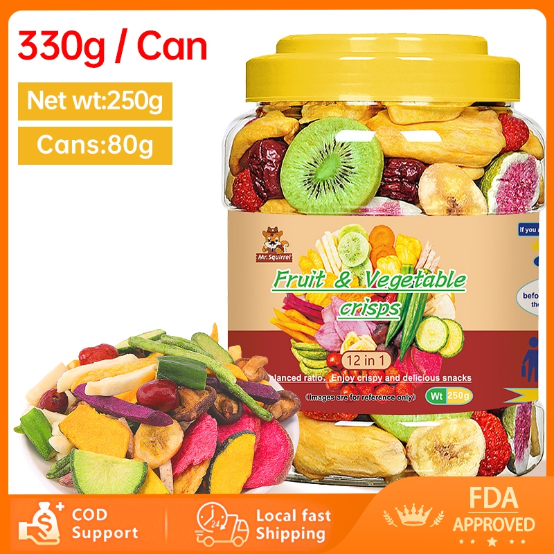 【Buy 1 Take 1】Mr.squirrel Vegetable Chips 250g Dried Fruits Assorted ...