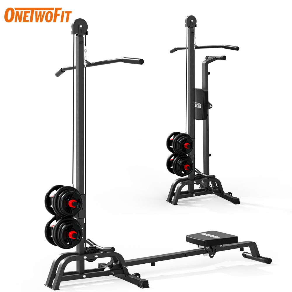 OneTwoFit Multifunctional Foldable Rowing Machine High Pull Down 2 in 1 ...