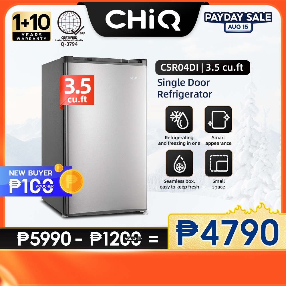 CHiQ 3.5 cu.ft. Single Door Refrigerator CSR04DI with Freezer Mini ...