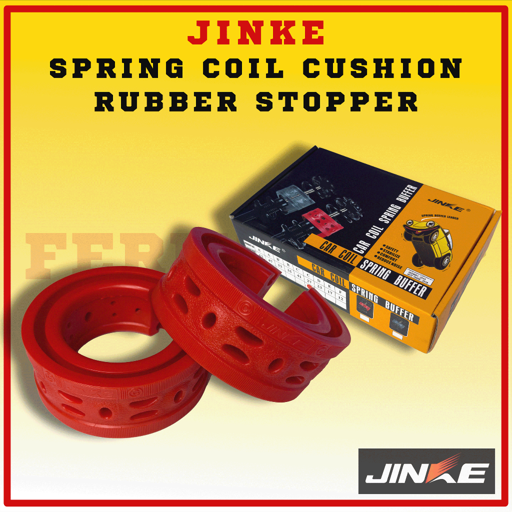 [FERMI SHOP] JINKE Car Coil Spring Buffer | Rubber Stopper | Spring ...