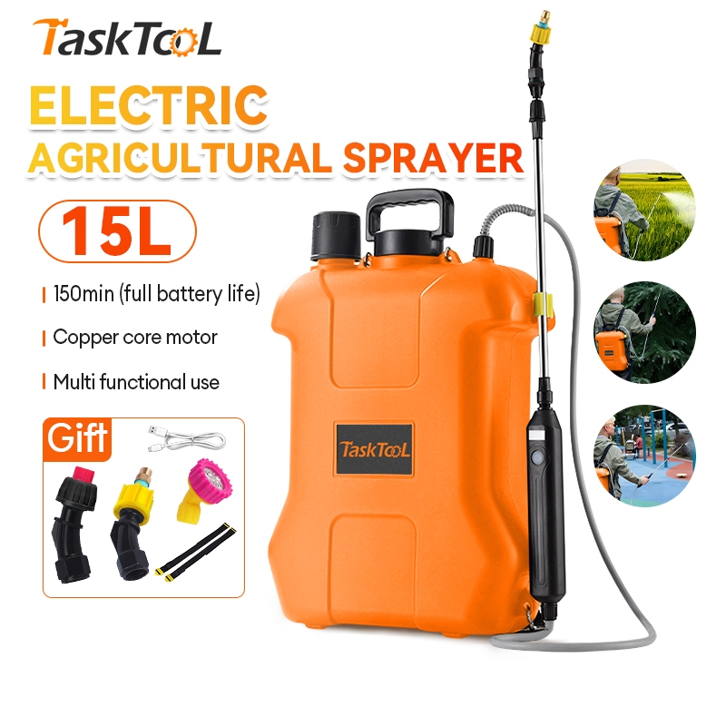 TASKTOOL 15L Knapsack Electric Sprayer Agriculture Rechargeable Sprayer ...