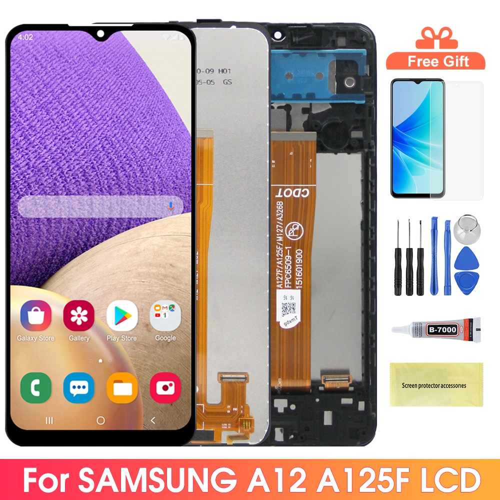 LCD for Samsung Galaxy A12 A12 Nacho / A125 A127 LCD Screen with Frame ...