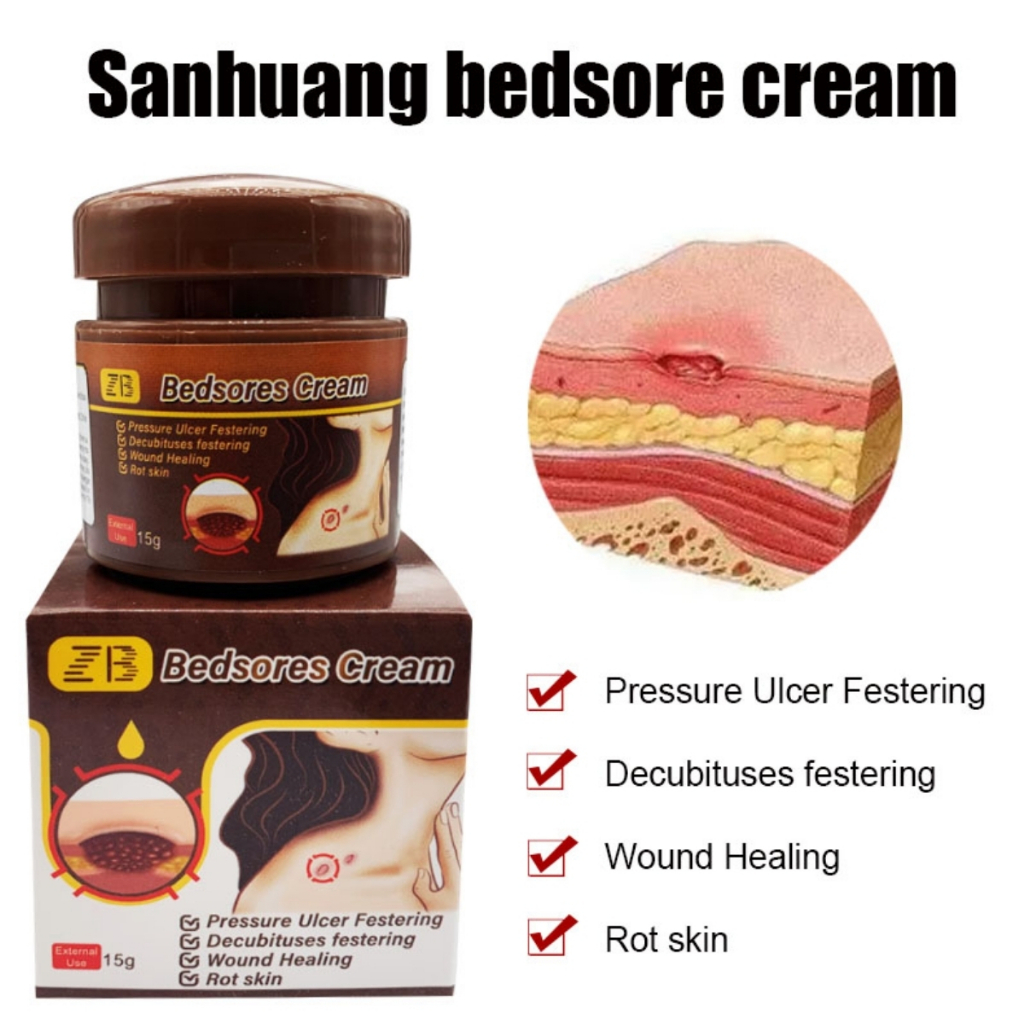 Bedsores Cream Ointment Wound Healing Cream Healthcare Moisture 15g ...