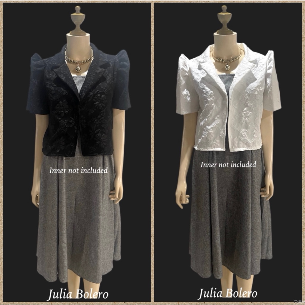 RANOELLA Julia Bolero with collar, Puff Sleeve with Pilon, Plus size M ...
