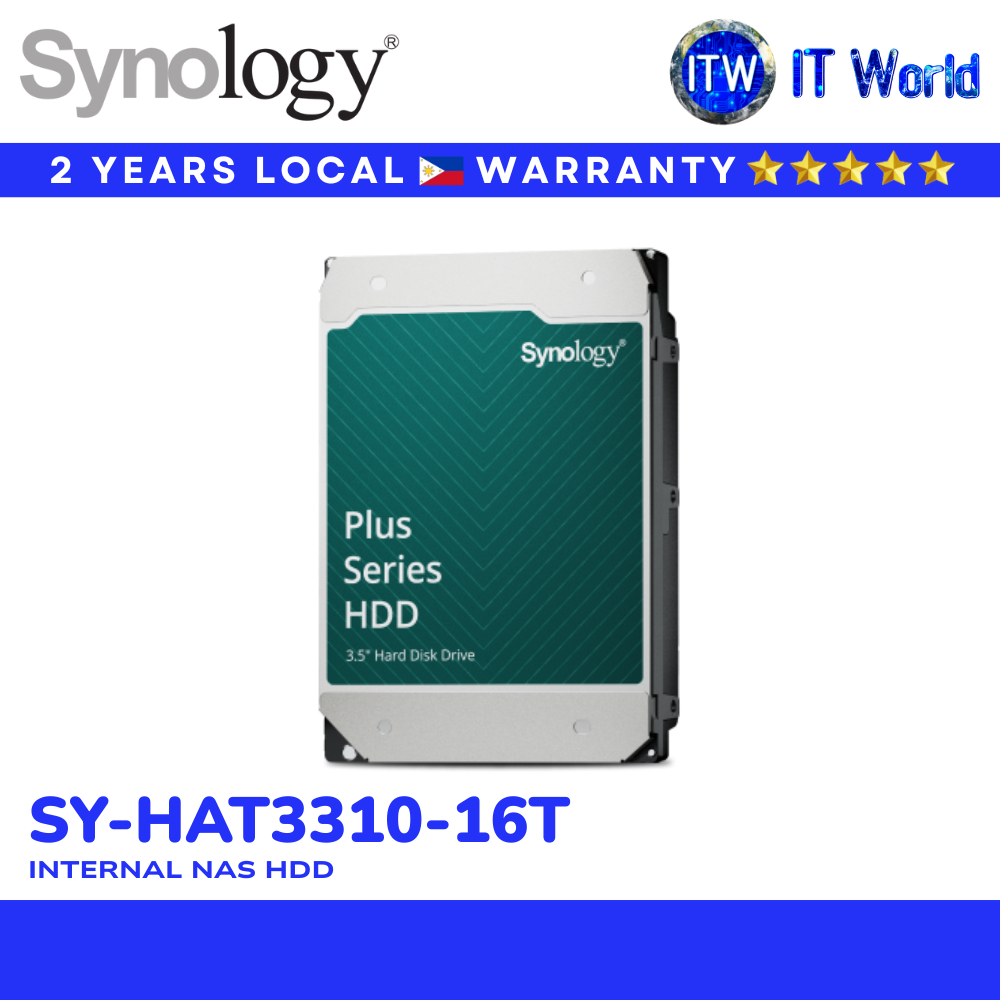 Synology HAT3310 16TB HDD NAS Hard Drive 3.5" SATA (SY-HAT3310-16T ...