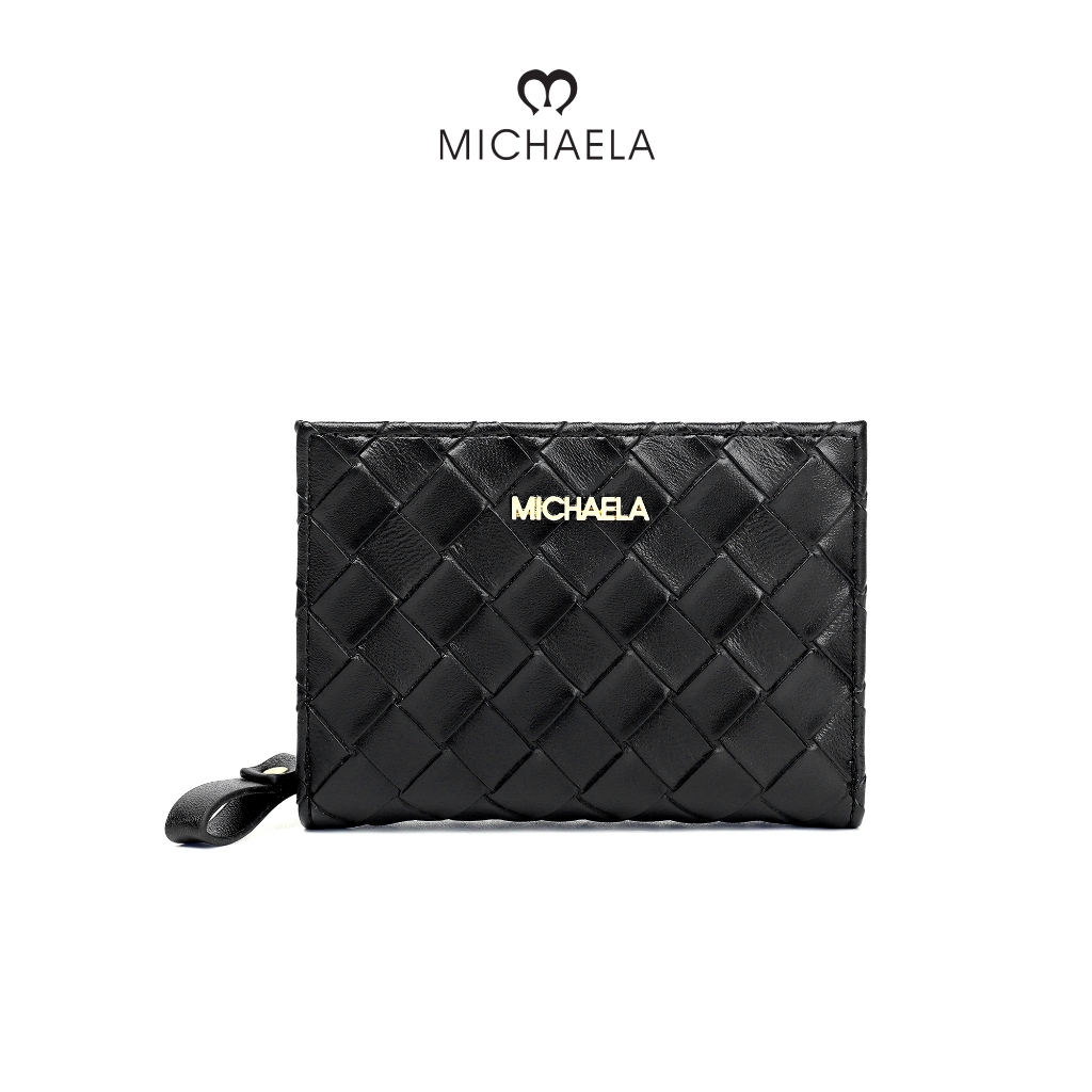 MICHAELA Spacious Bifold Short Wallet with Zipper Accordion Card Holder ...