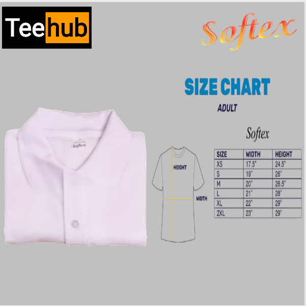 SOFTEX Polo Shirt - White Shirt, FOR MEN AND FOR WOMEN Honeycomb, Adult ...