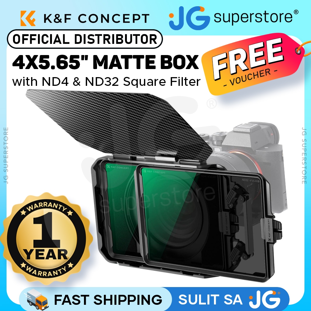 K&F Concept Matte Box System Kit with 4x5.65" Square Filters and ...