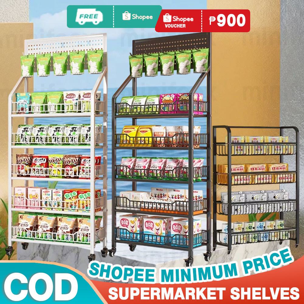 Supermarket Shelf Display Food Display Rack Grocery Rack 5 Layers ...