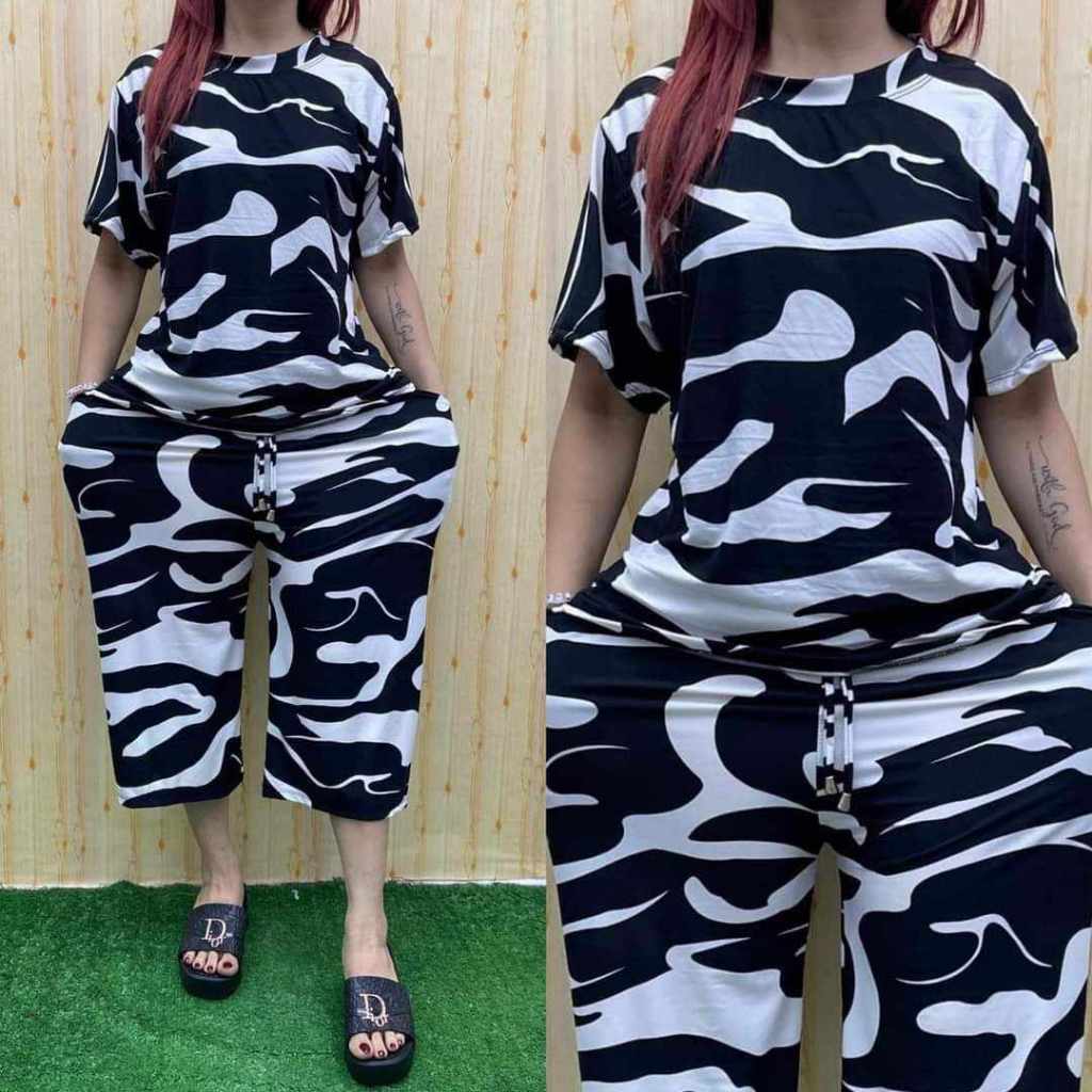 SQUARE PANTS TERNO BLOUSE FOR WOMAN | Shopee Philippines