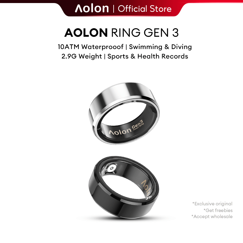 Aolon Ring Gen3 Smart Ring 10ATM Swimming Sports & Health Records ...