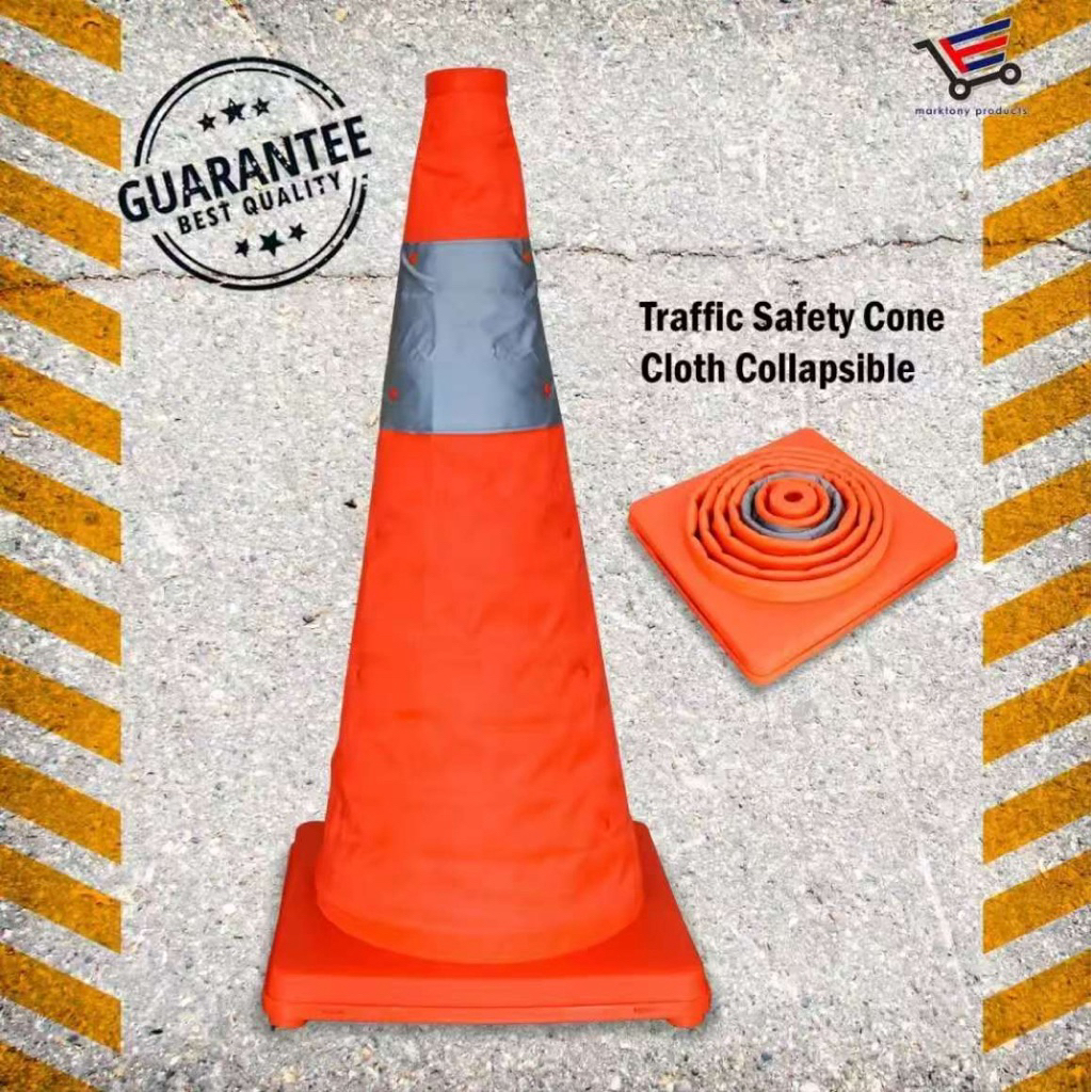 Collapsible Traffic Safety Cone – Foldable & Portable with Reflective ...