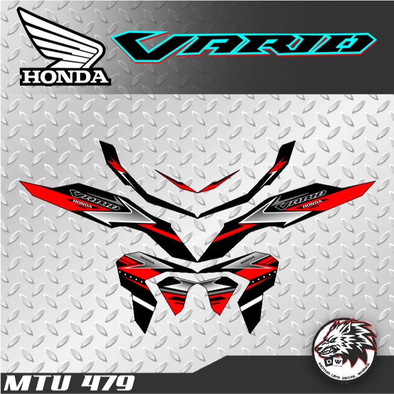 CLICK 125 V3 DECALS VARIO SPLATTER WITH FREEBIES | Shopee Philippines