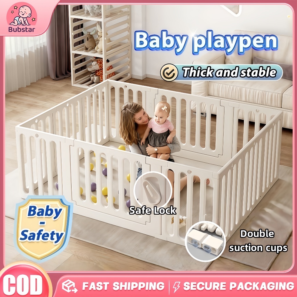 Playpen For Baby Foldable Baby Fence 4th Gen Version Queen/King Size ...