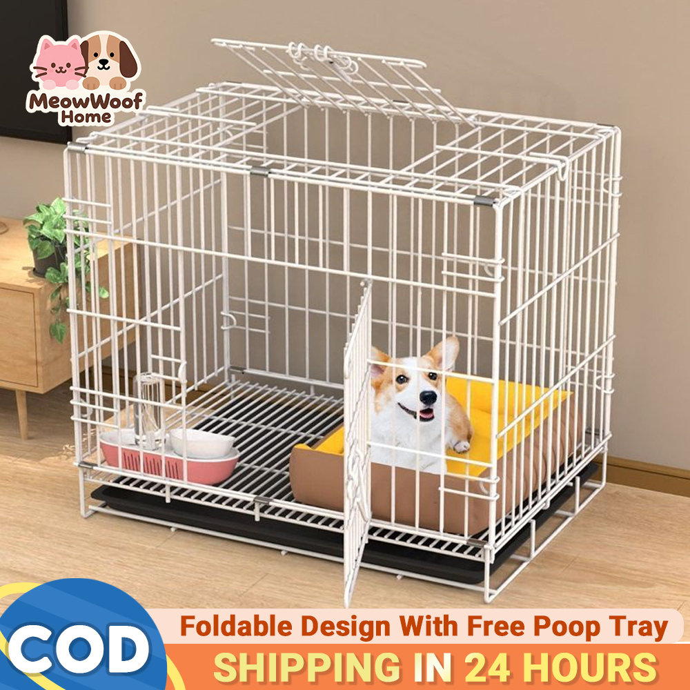 【5Y Warranty】Collapsible Dog Cage Rust-Resistant Foldable Pet Cage with ...