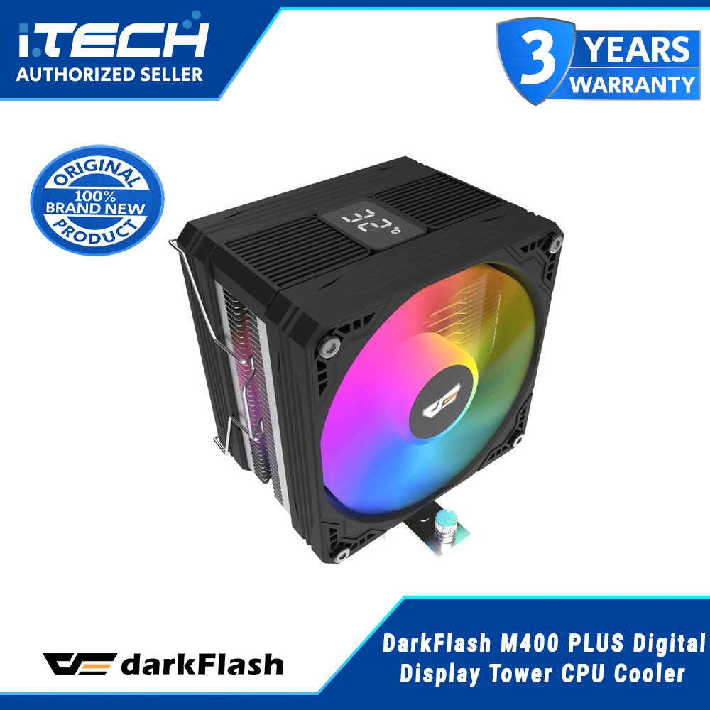 DarkFlash M400 PLUS Digital Display Tower CPU Cooler | Shopee Philippines