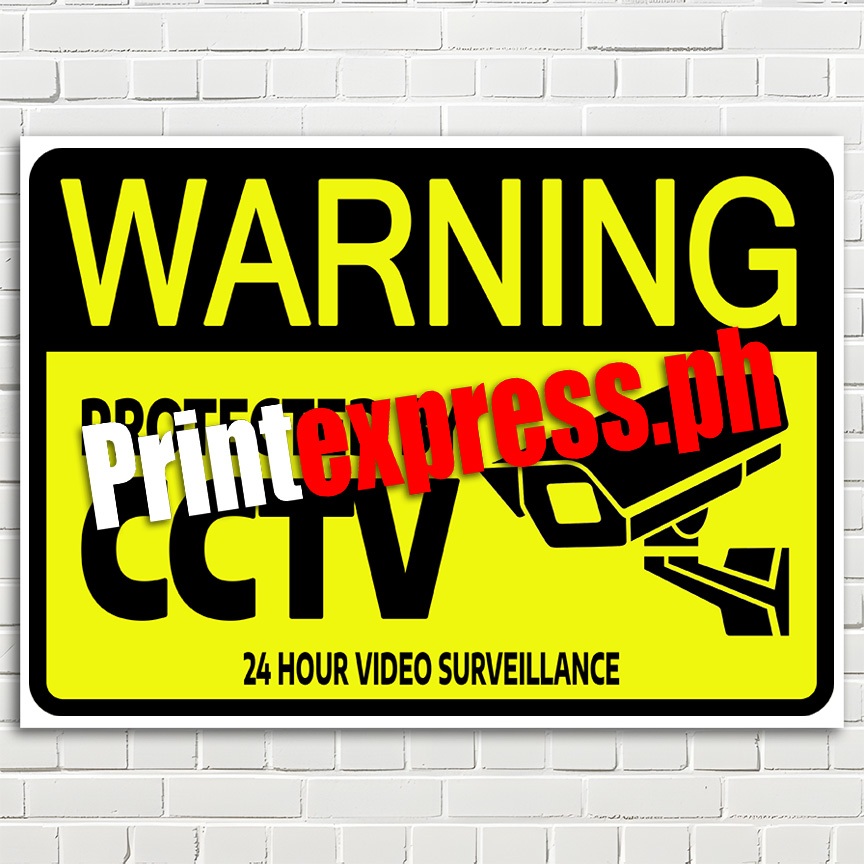 Laminated Signages | CCTV | Signage | Sign Boards | Shopee Philippines