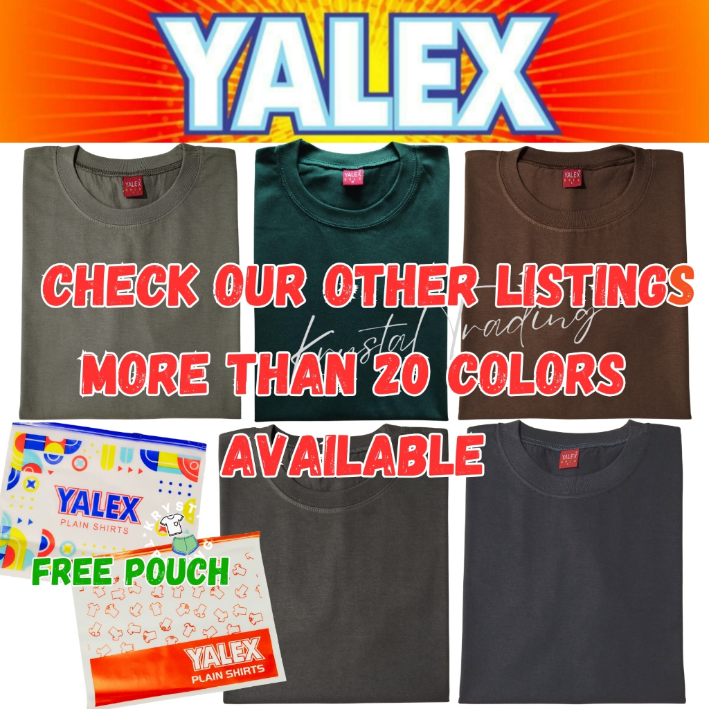 Yalex Round Neck Red Label Tshirt Plain Shirt Yalex Gold | Shopee ...