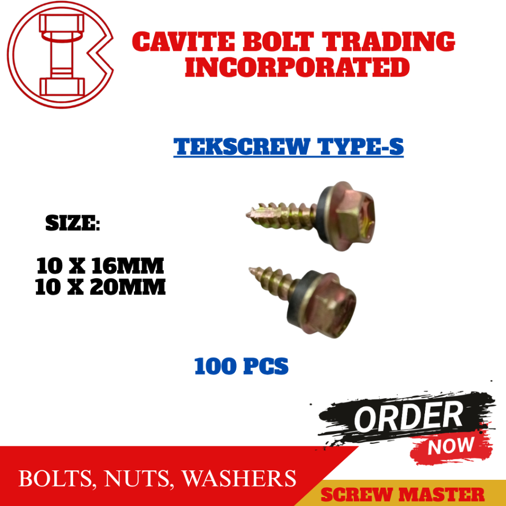 TEK SCREW TYPE-S (100 PCS) | Shopee Philippines