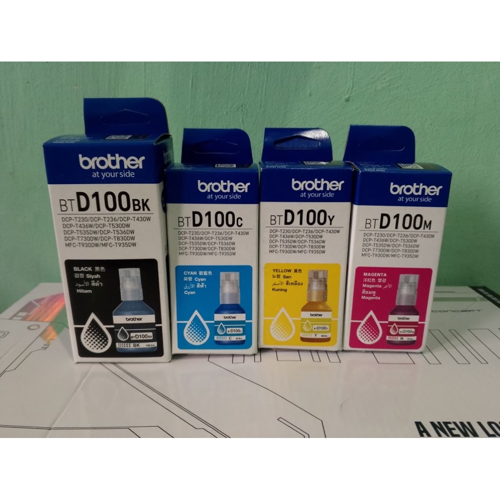 Brother Ink BTD100BK BTD100CYM | Shopee Philippines