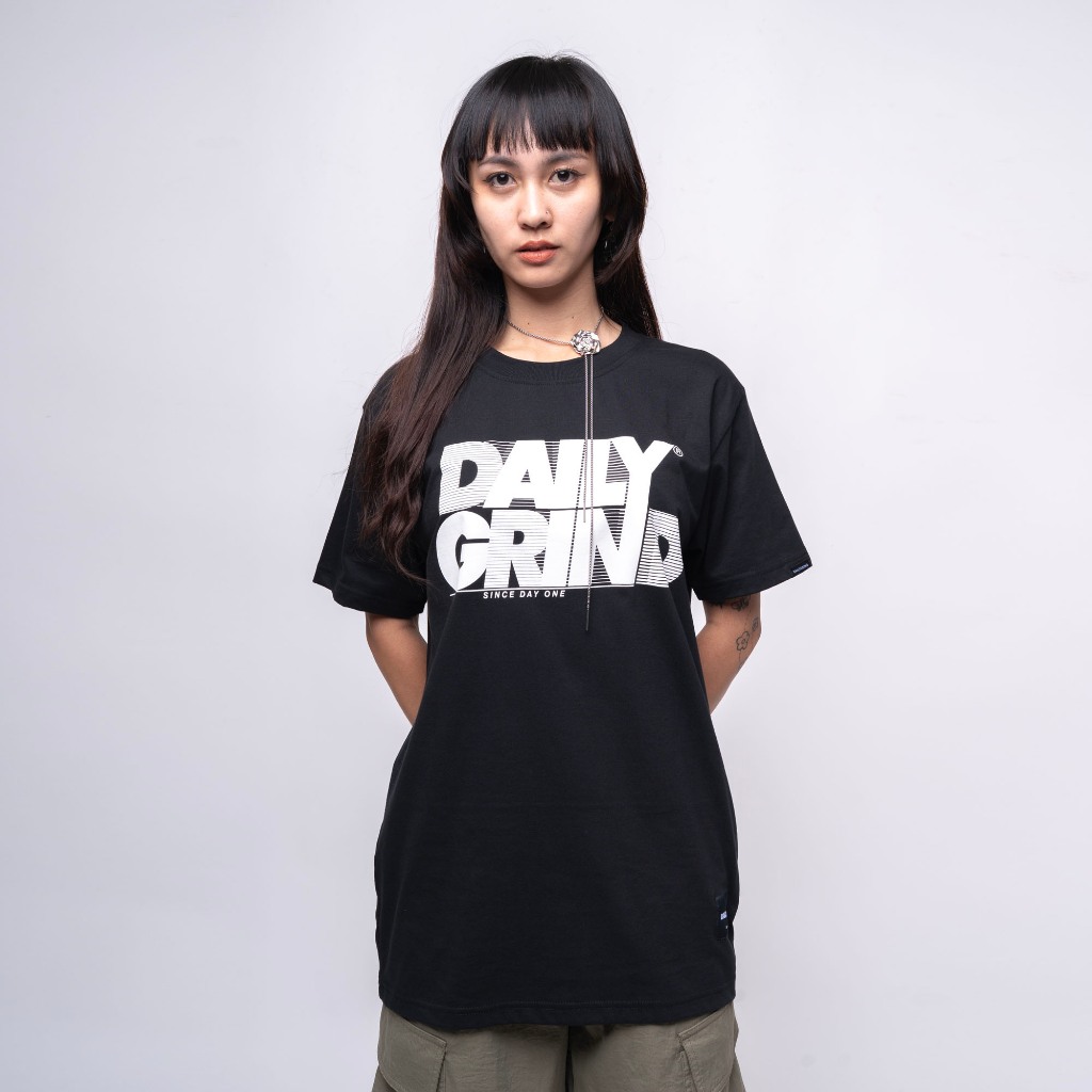 DAILY GRIND REDACTED TSHIRT BLACK | Shopee Philippines